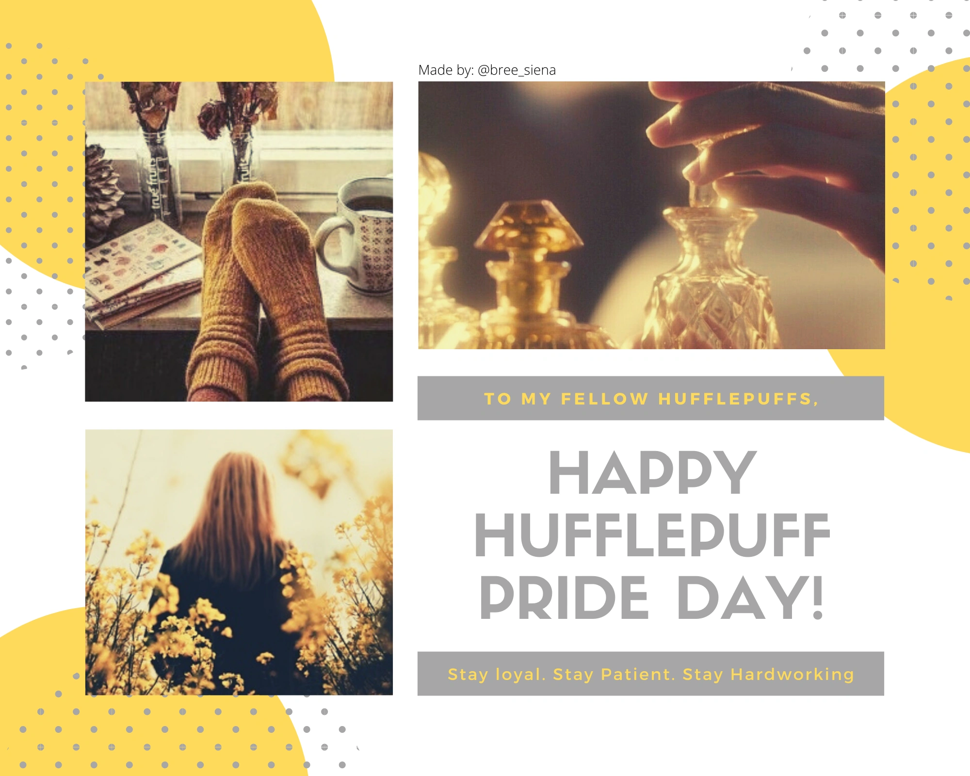 happy Hufflepuff pride day my fellow puffs 🖤💛🖤💛 | Fandom