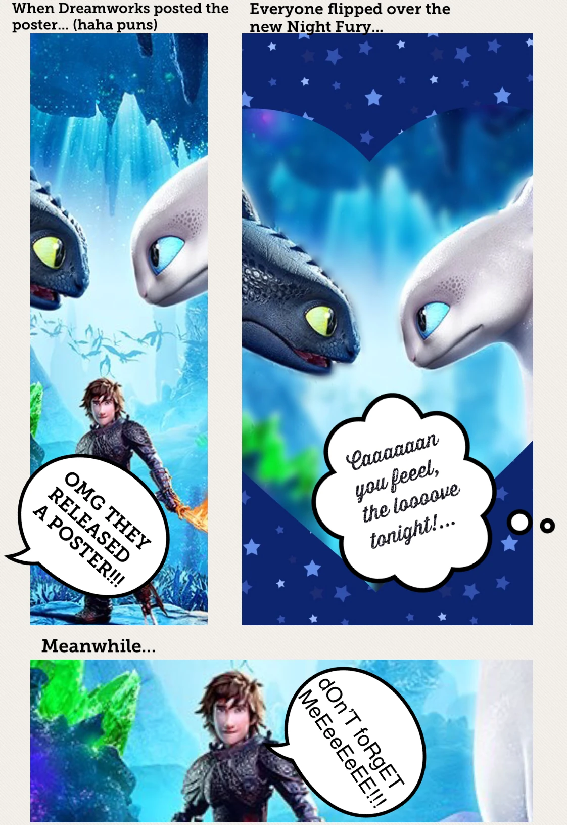Official HTTYD: The Hidden World poster (from HTTYD's Facebook Page ...
