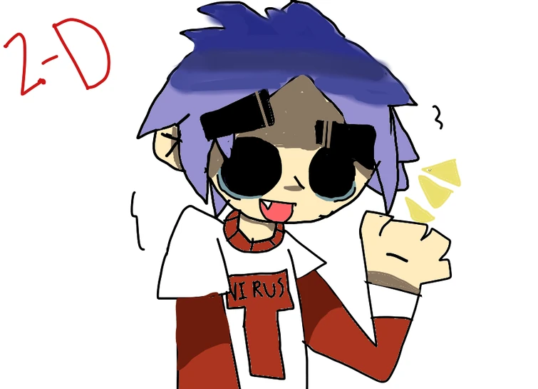i made some art of 2-D from phase 1... because why not? | Fandom