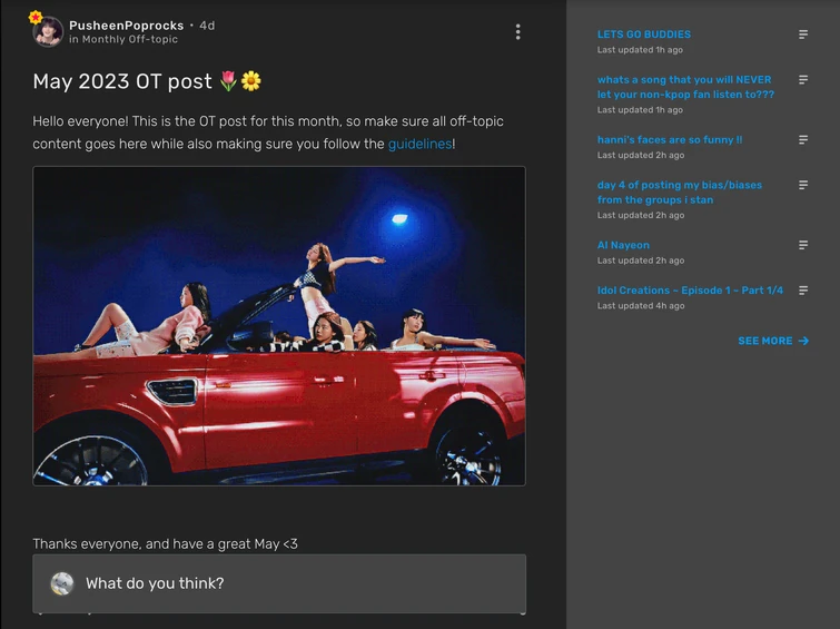 Do you think the Bluey wiki should have a OT socialization post? (Read the first reply for ...