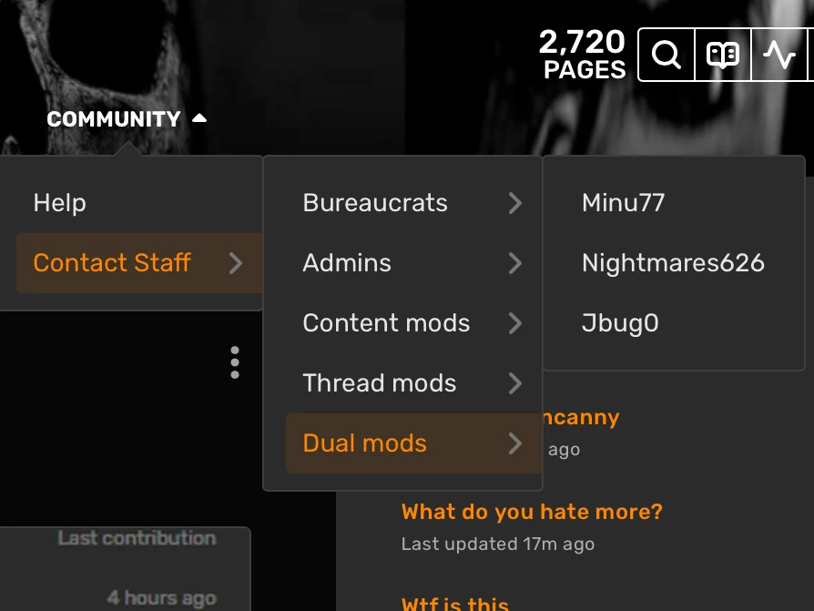 If dual mod is content mod + thread mod then why am I not there | Fandom
