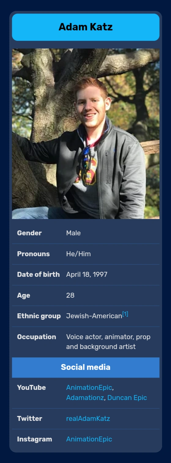 happy birthday to Adam Katz! he's 28 years old now | Fandom