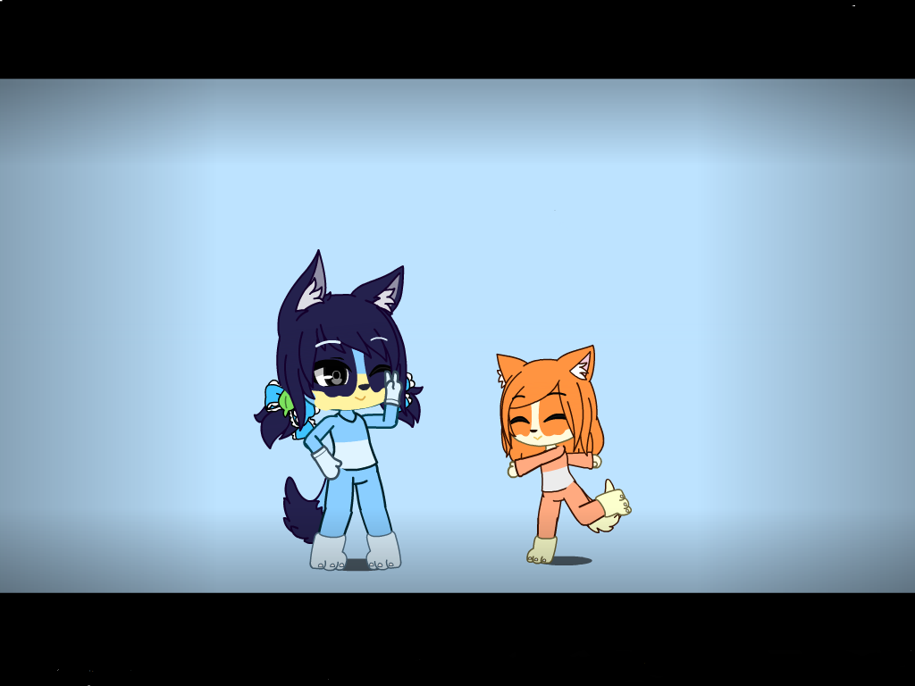bluey and bingo in gacha club (took me days and pls dont hate me for ...
