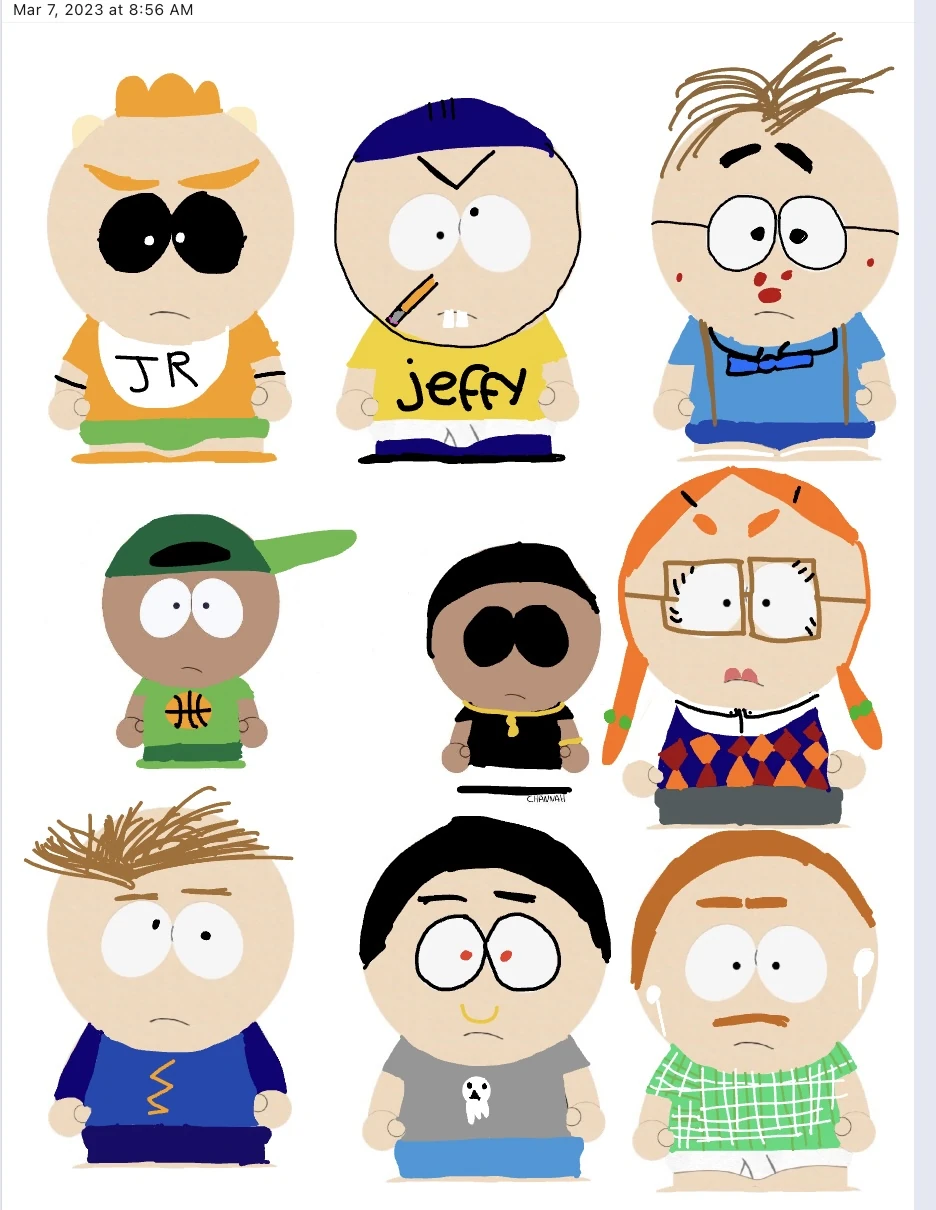 I made the SML kid characters in South Park style(still working on ...