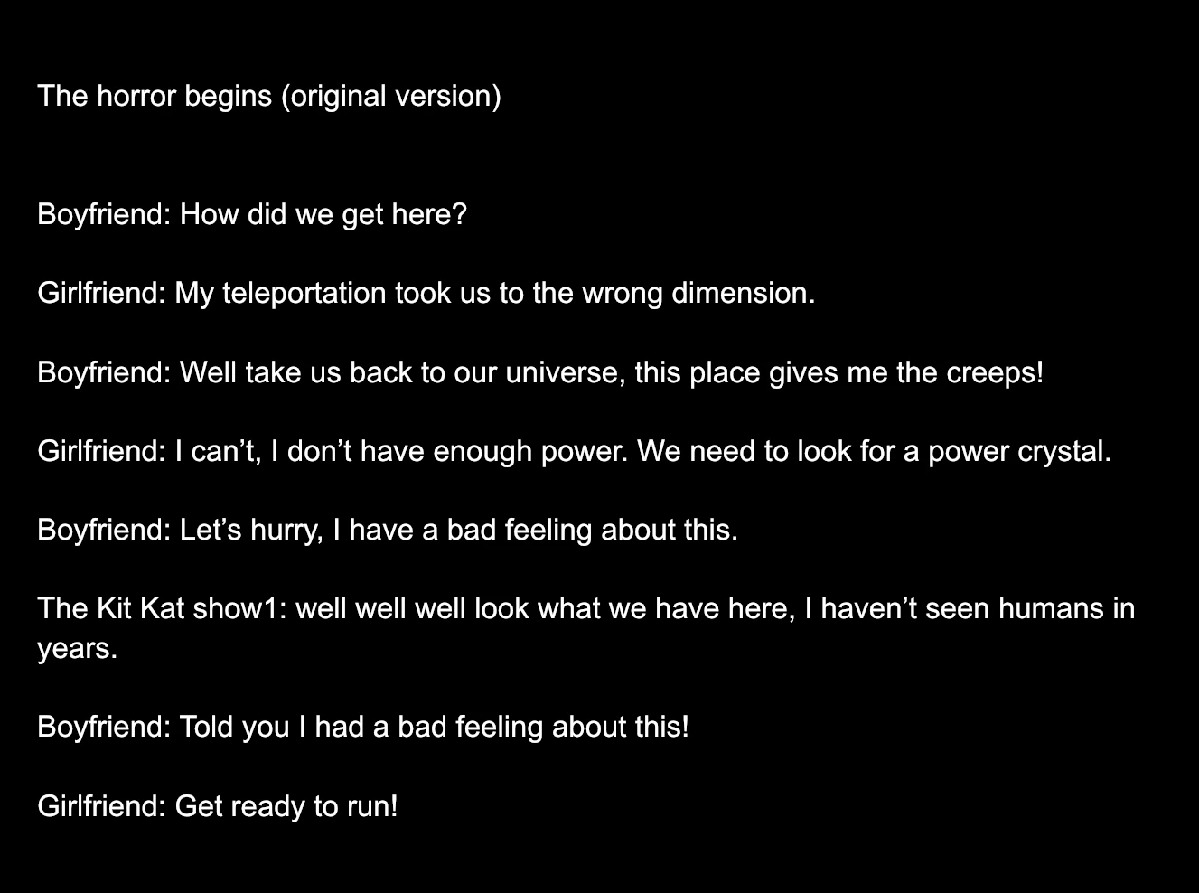 FNF vs The Kit Kat show1 horror teaser! | Fandom