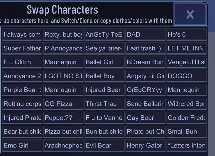 My character names lmao- | Fandom