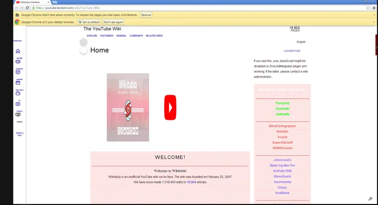 This is how Wikitubia looks like in Internet Explorer | Fandom
