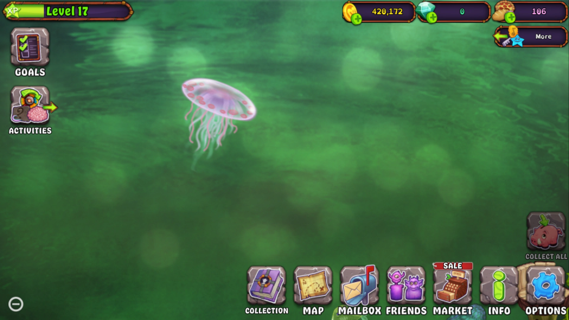 screenshot of the water island critter | Fandom