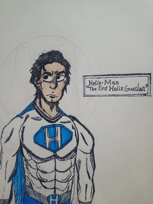 Helix-Man rough color + sketch cause why not | Fandom