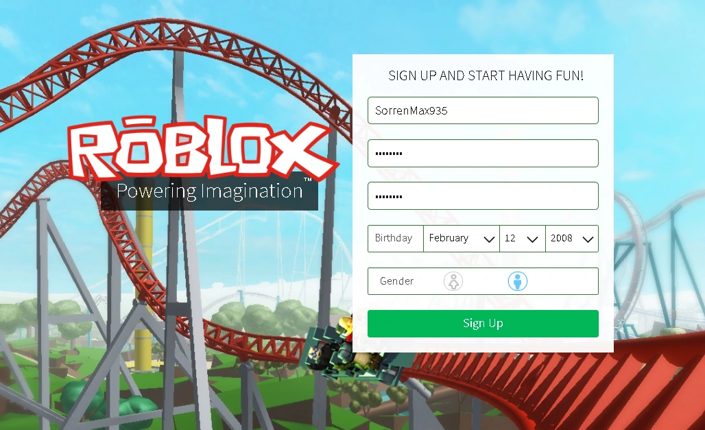 Recreation of when I first signed up ROBLOX | Fandom