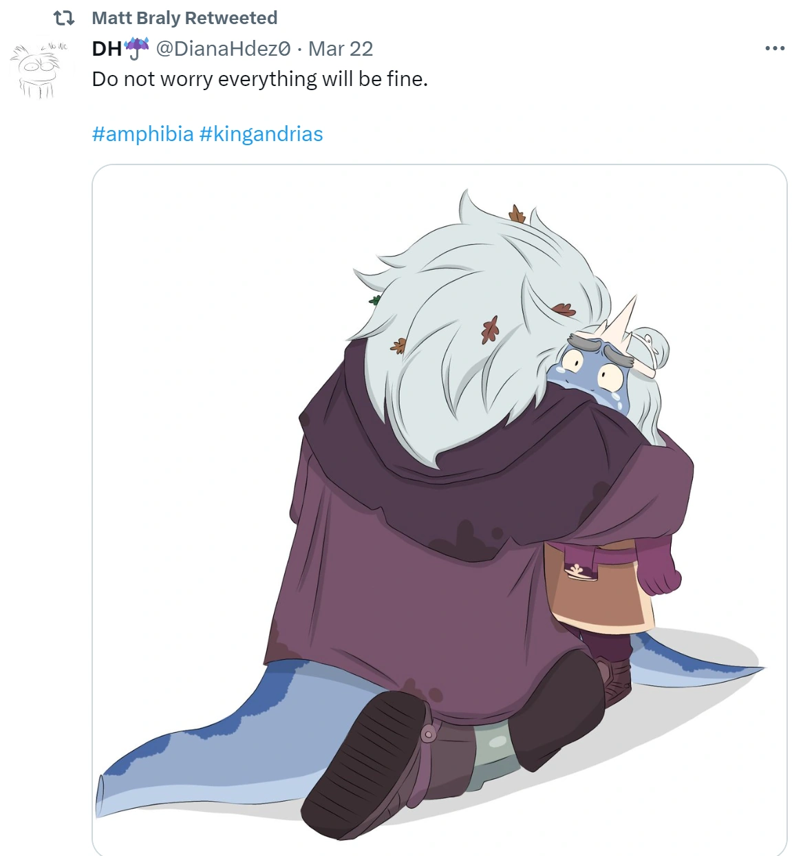 Matt Braly retweeted this touching Andrias fanart-Thank you Matt for ...