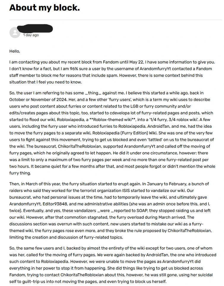 I'm back, with some important information. | Fandom