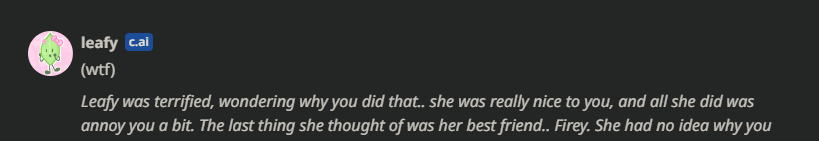 acting so insane even the ai is confused | Fandom