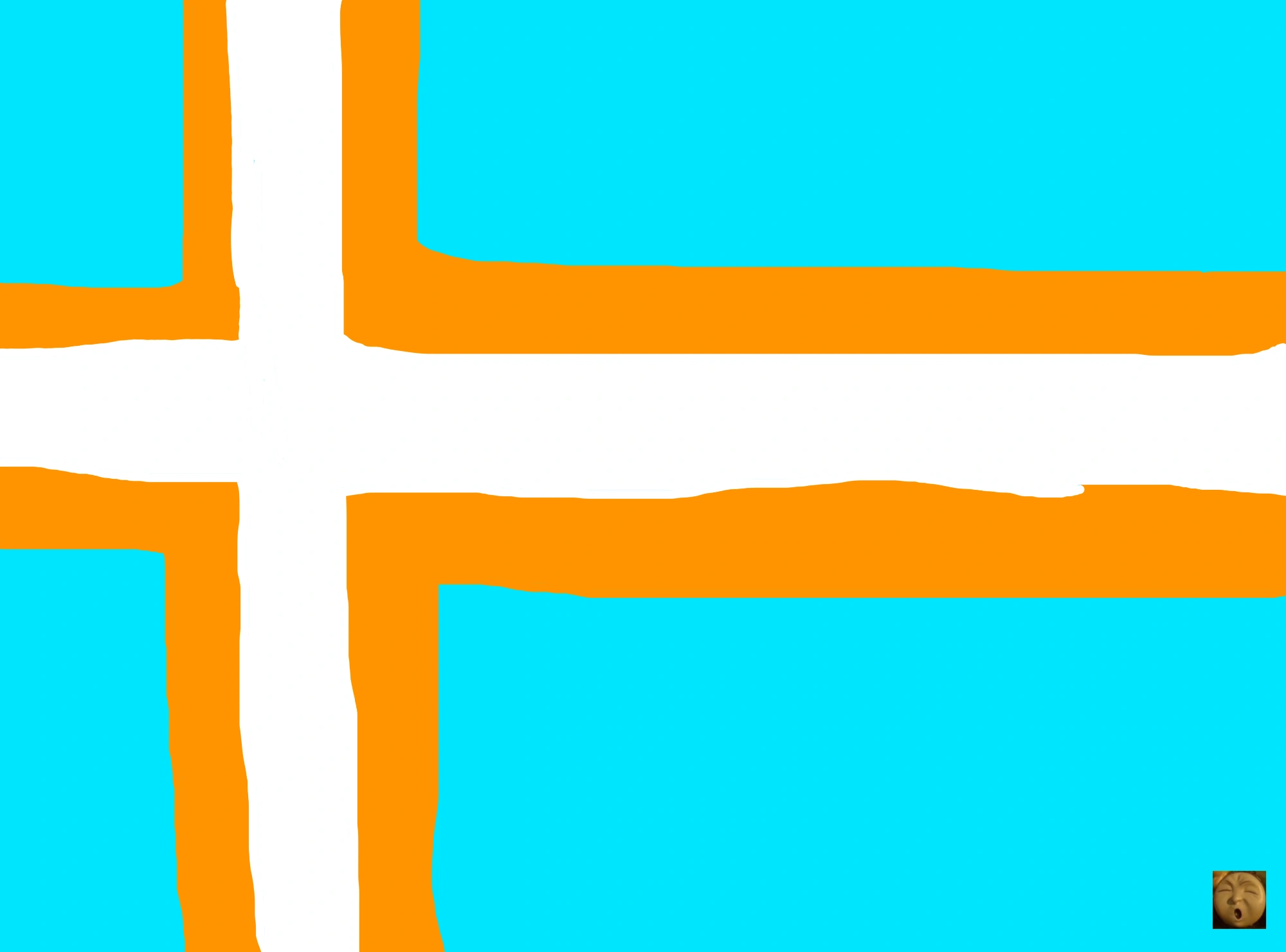 Island of sodor flag, but with Nordic flag style | Fandom