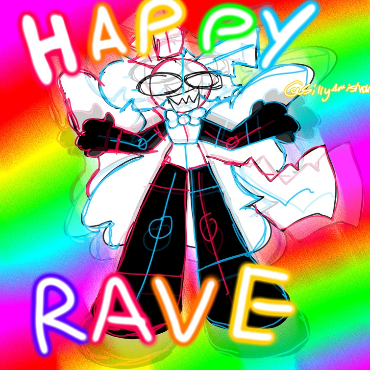 HAPPY RAVE !!! | OLD ART REDRAW | | Fandom