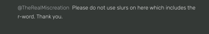 What? I haven't ever used the r-slur | Fandom
