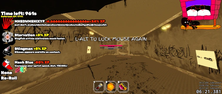 just got pishrow while doing a chaotic christmas present challenge run ...