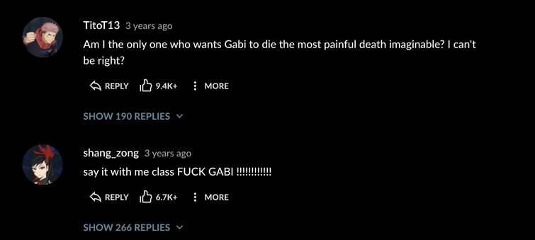 unhinged crunchyroll comments pt 1. | Fandom