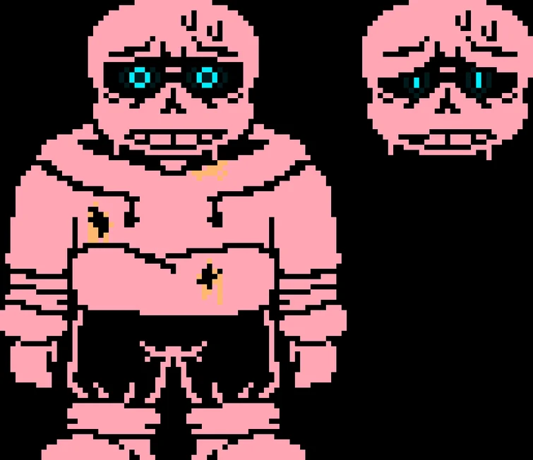 sans stands at the end of the judgment hall... it's all led up to this ...