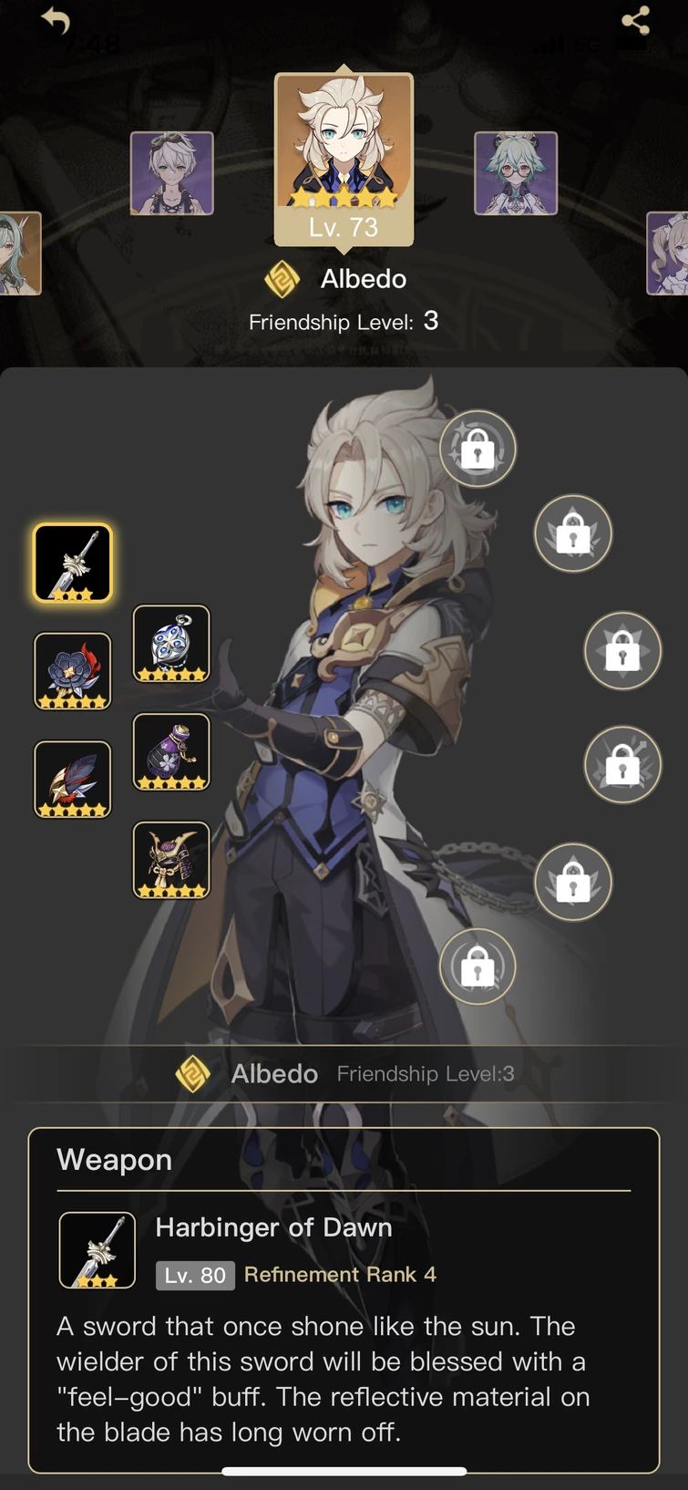 …rate cousin’s Albedo build | Fandom