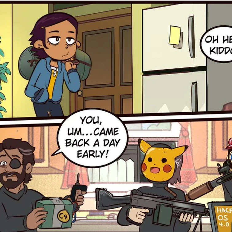 Moringmark's Luzifer AU: Meanwhile, Evil Vee fan comic | Fandom