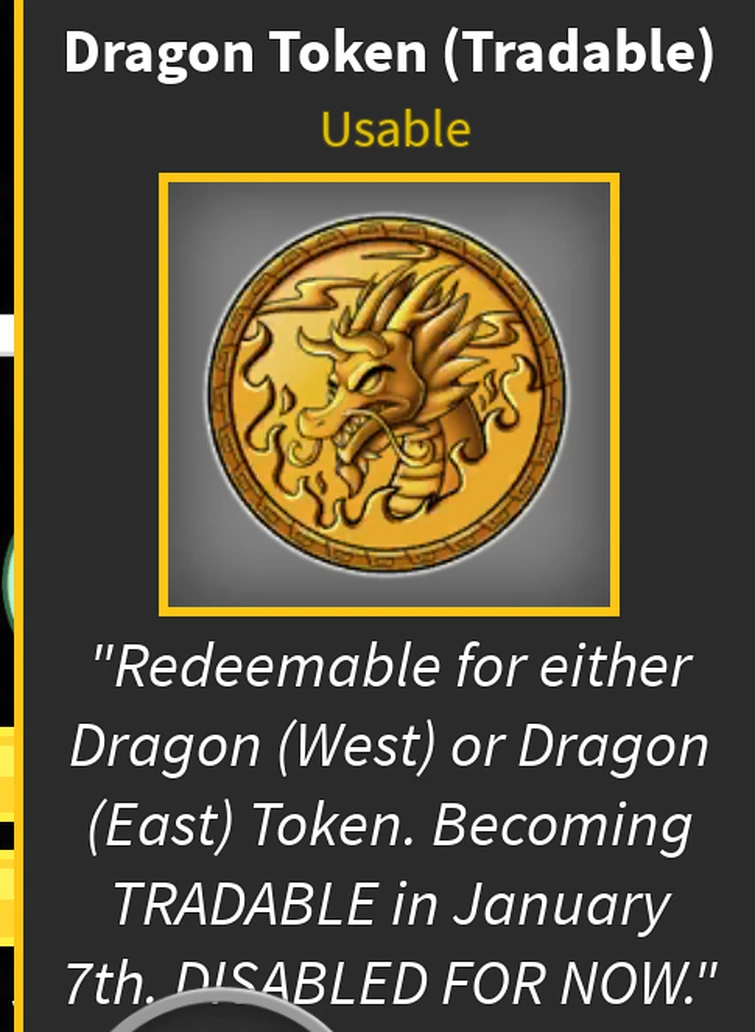 Trading PERMANENT dragon token (you choose version) | Fandom
