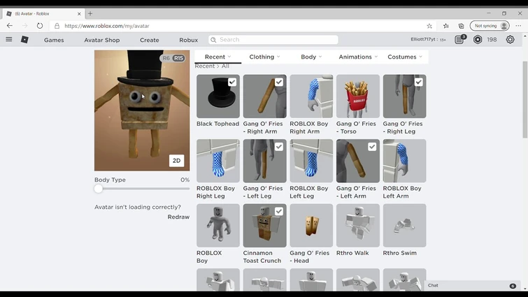 Can I get the cinnamon toast crunch avatar in the roblox catalog? | Fandom