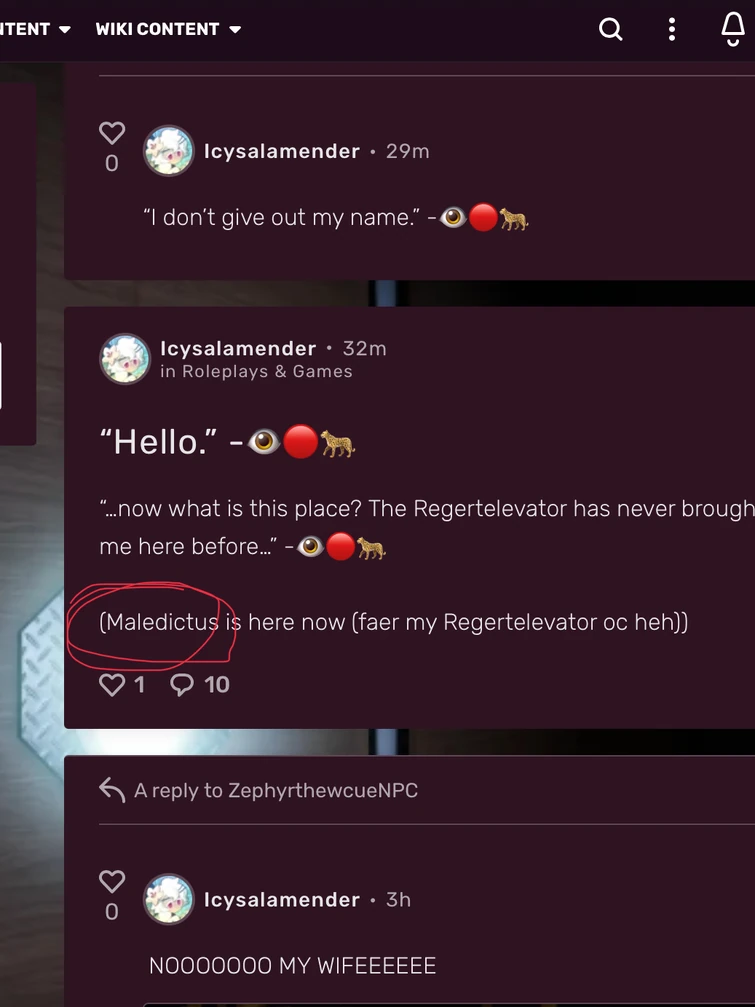 “Not such a nice welcome here…quite a lot of hostility.” -👁️🔴🐆 | Fandom