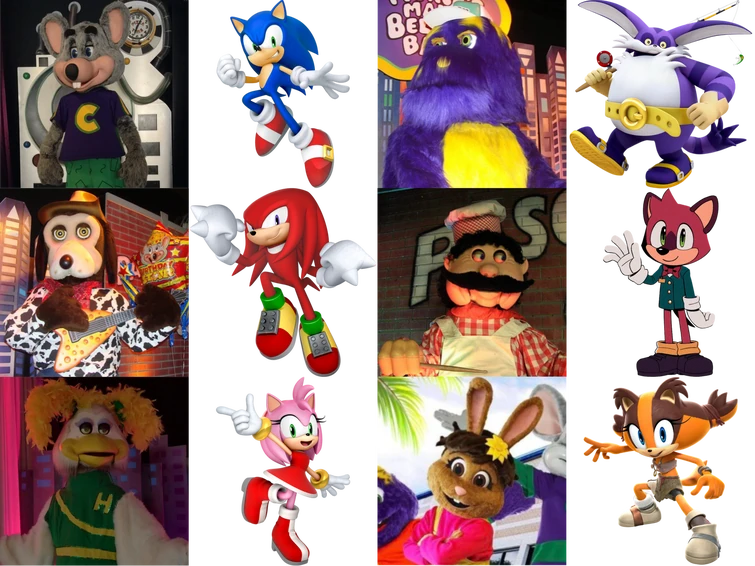 Sonic The Hedgehog/Chuck E. Cheese character recast | Fandom