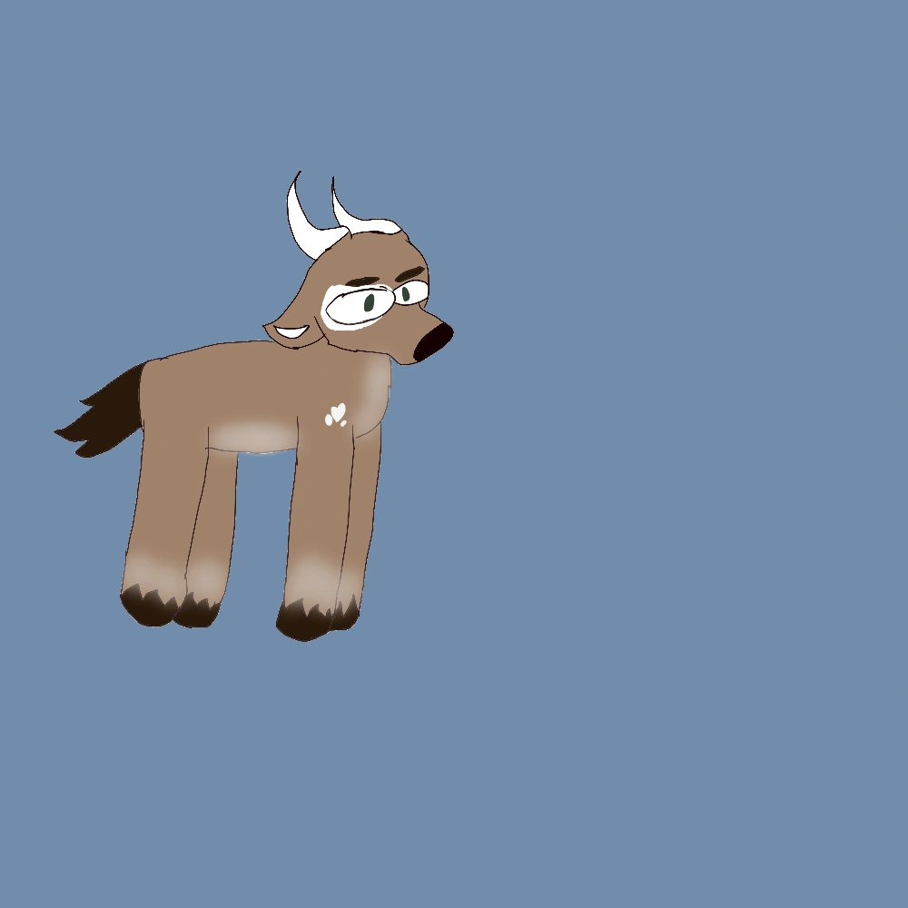 Day 1 of making random goat designs (please pretend it actually looks ...