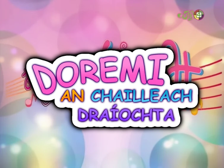 The logos from the openings of Doremi, an chailleach draíochta (Ojamajo ...