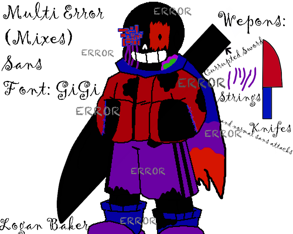 Multi Error Sans 6 Tale Wiki Fandom 