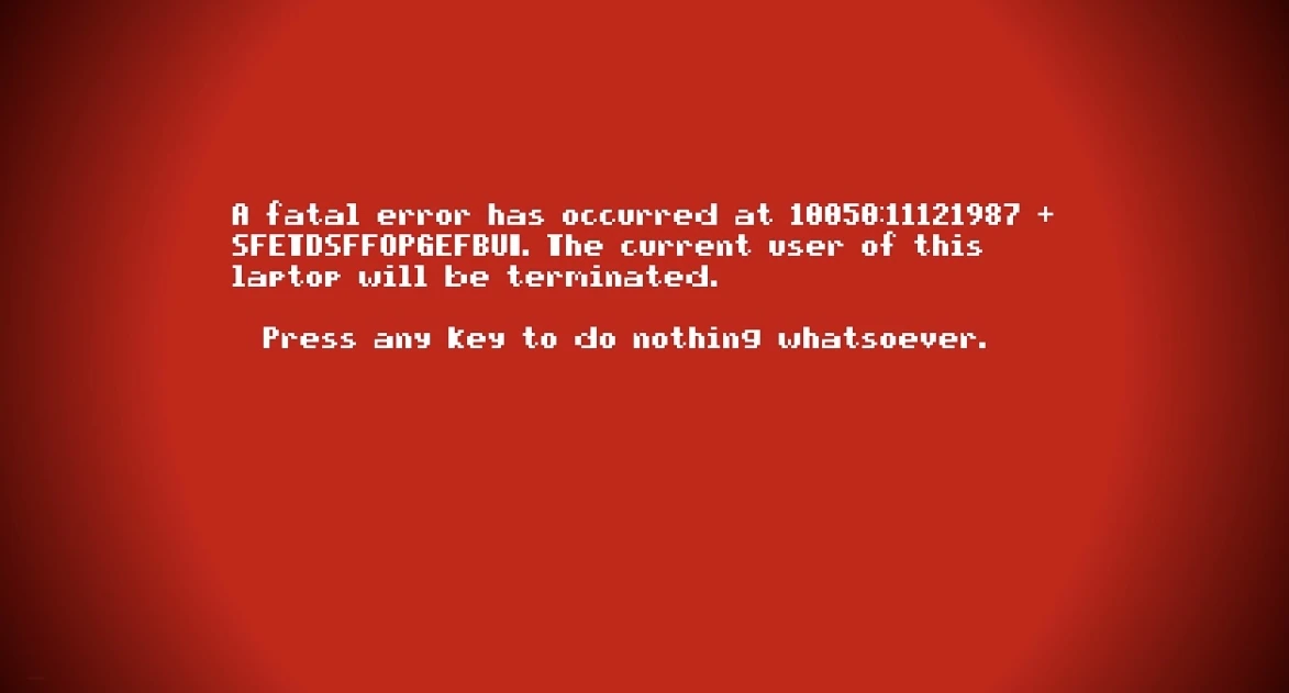 Anyone know the font used for the red screen of death? | Fandom