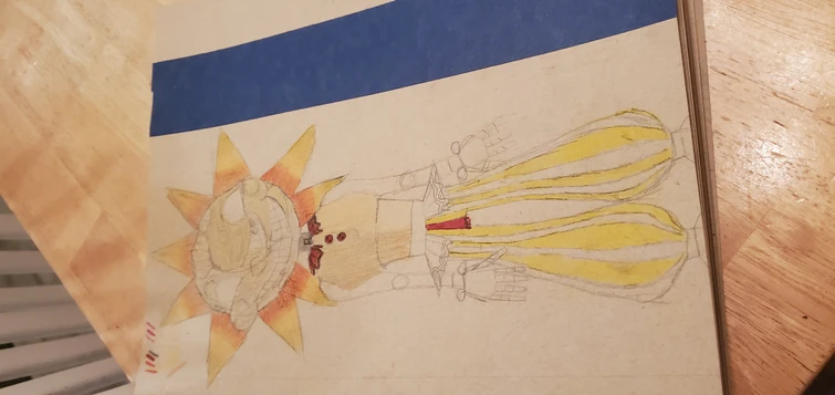 Sundrop fanart update: coloring!!!!!!! Doing the torso and the legs ...