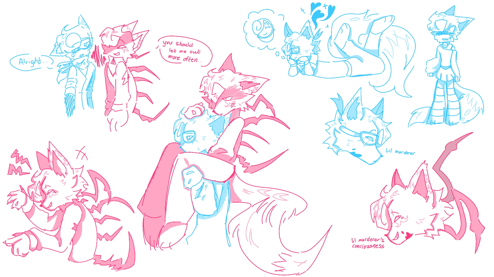 uh yeah i showed these doodles already but yeah ACTUAL EXPLANATION ...