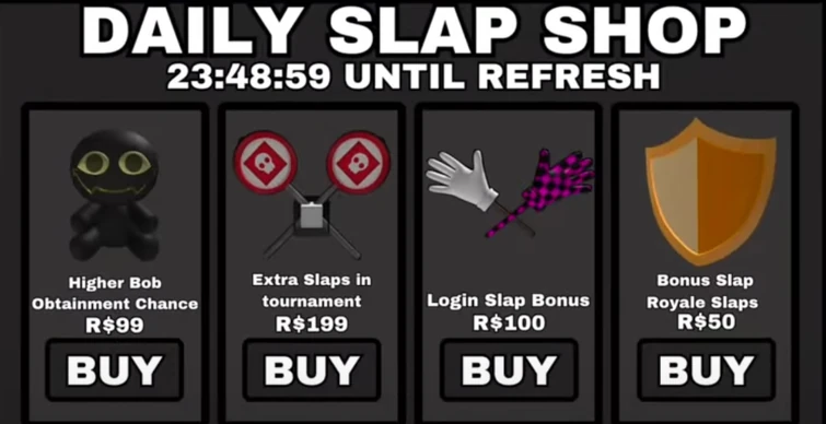 If the daily slap shop was actually added what 2 items/advantages would ...