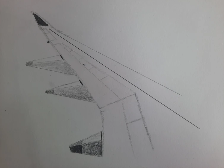 IRL drawing of an A350 wing | Fandom