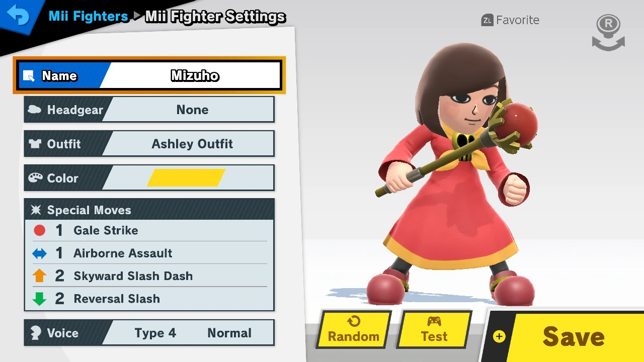 Mizuho as a Mii Swordfighter | Fandom