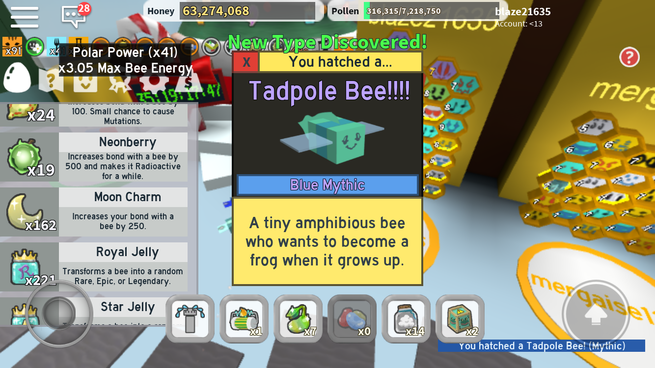 Tadpole bee+kinda sorta luck | Fandom