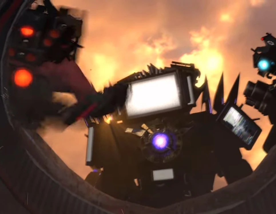 Why is one of Titan TVMan’s shoulder TVs broken | Fandom