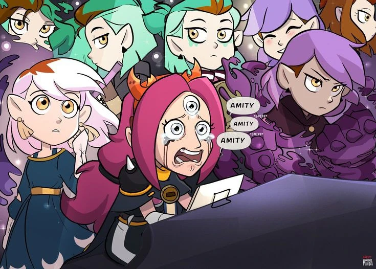 Someone drew Boscha singing about Amity like Bowser sings Peaches | Fandom