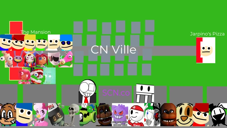 so, I made a map of the scn world I guess | Fandom