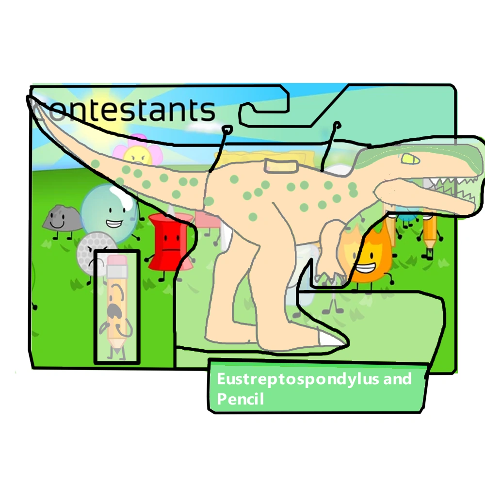 BFDI Dinosaur attacks! Eustreptospondylus and Pencil | Fandom