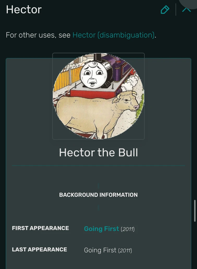No wonder Hector didn’t appear after 2008. | Fandom