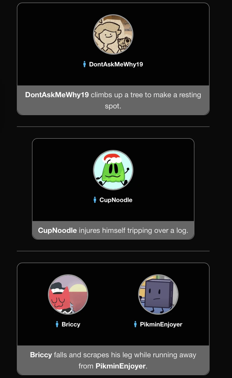 The BFDI hunger games | Fandom