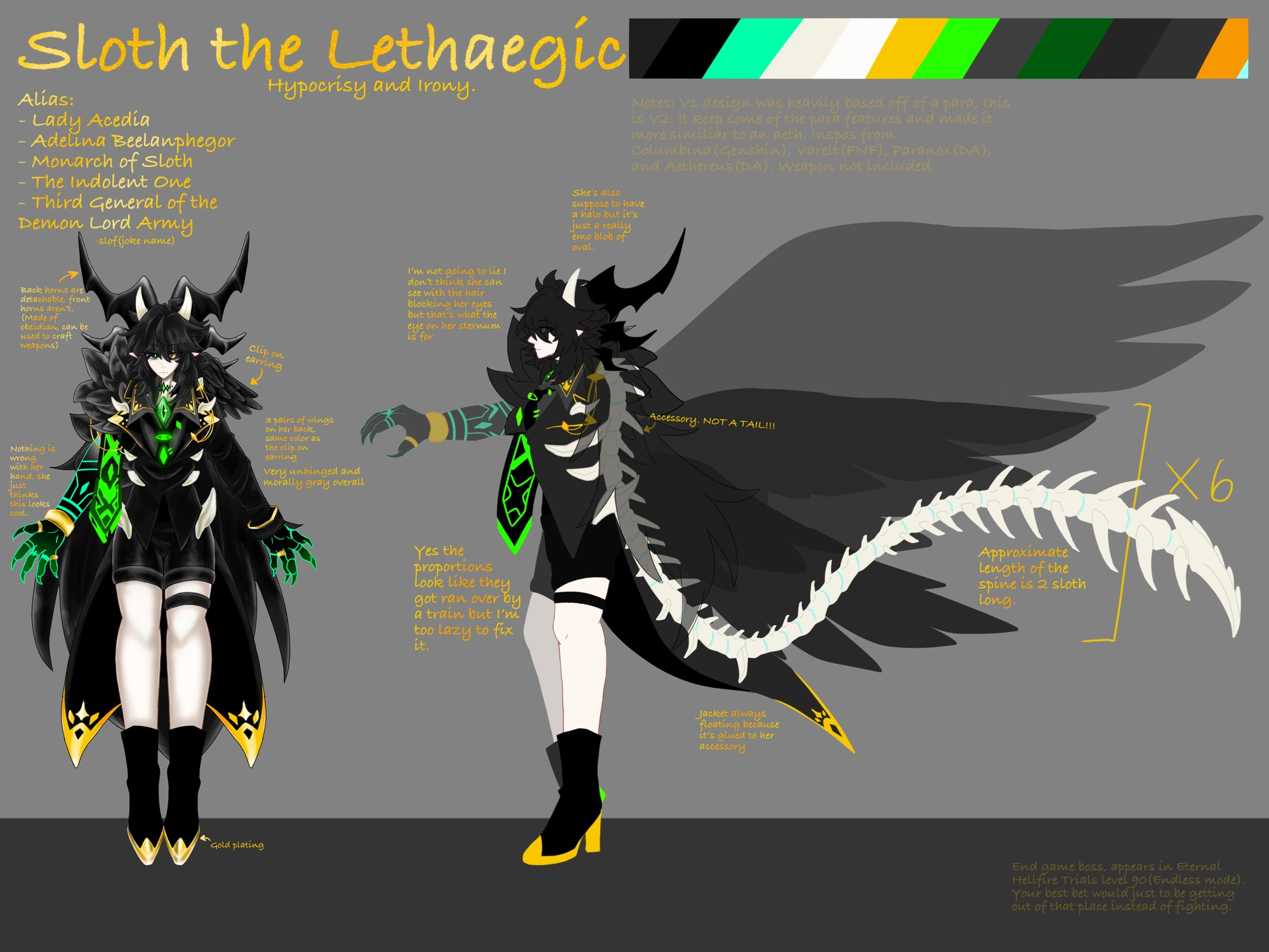 Woooo finally got the ref sheet done for my aeth OC | Fandom