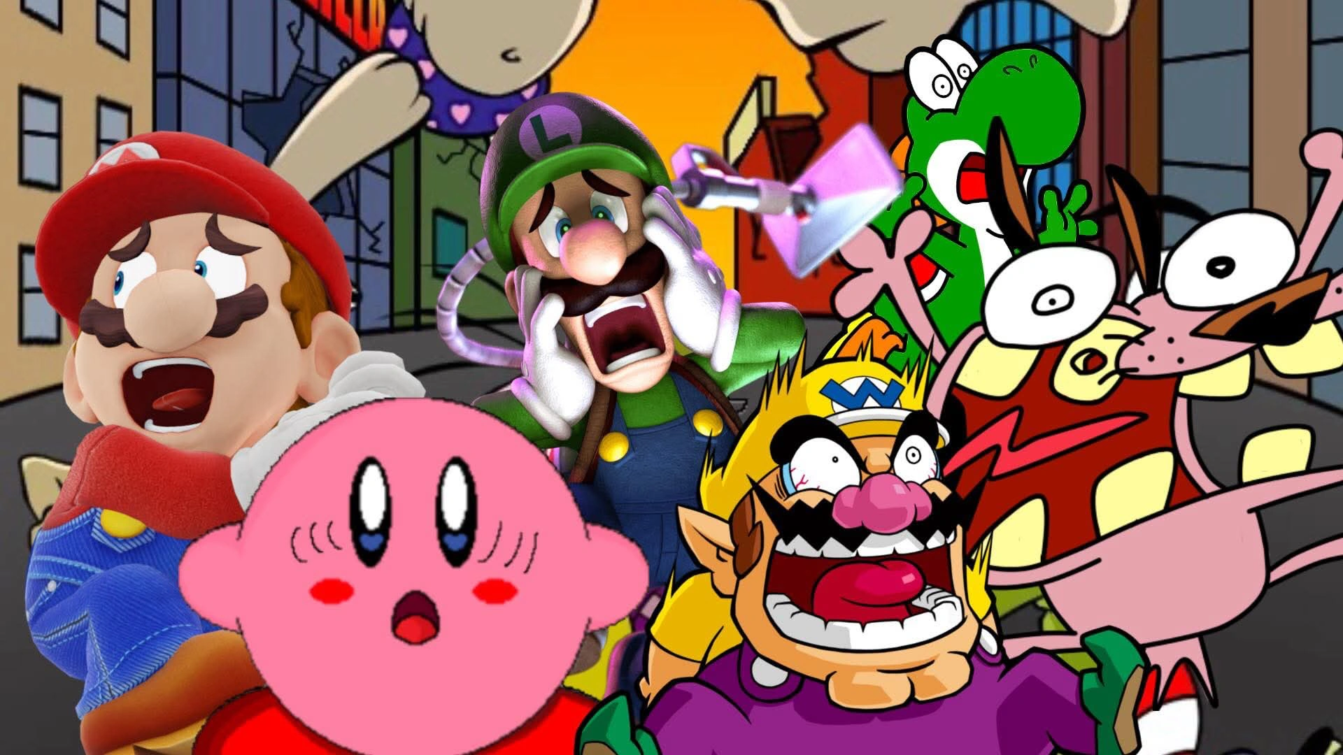 My Wario and Friends Die By Nazzilla Attack Video WAV | Fandom