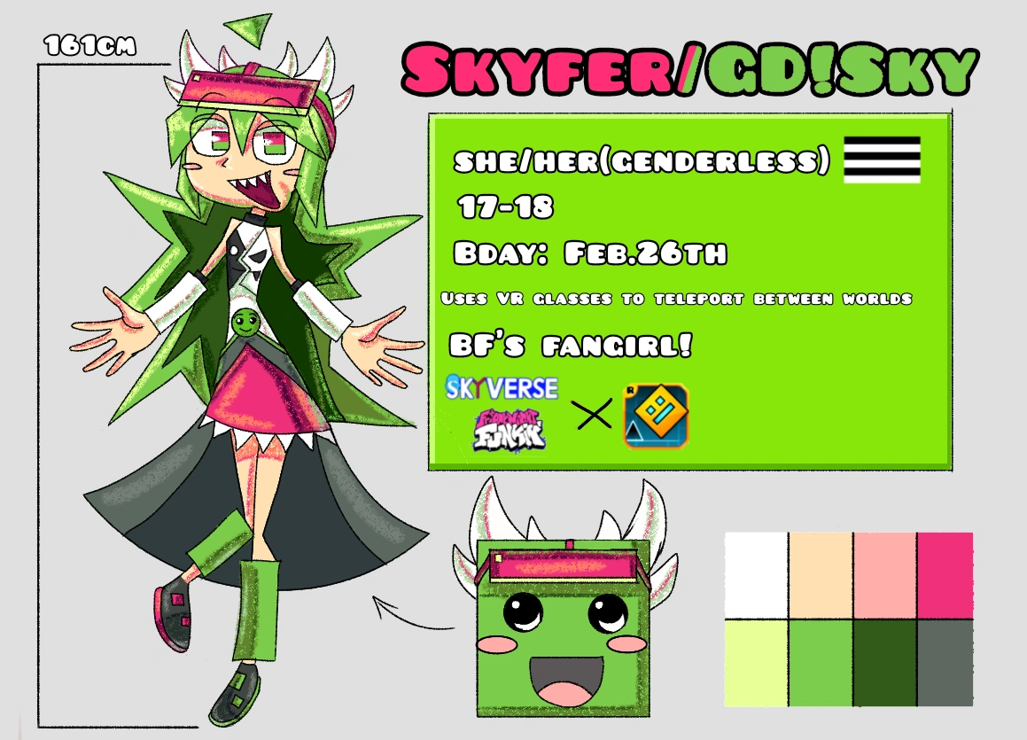 Skyfer (GD!Sky)'s new official ref sheet!1! | Fandom