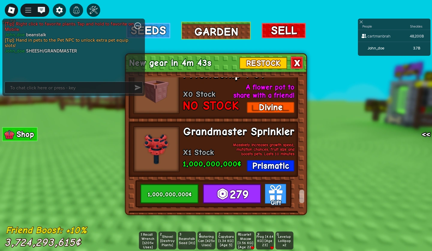 GRANDMASTER SPRINKLER IN STOOOOOOOOOOCKKKKKKKKKKK | Fandom