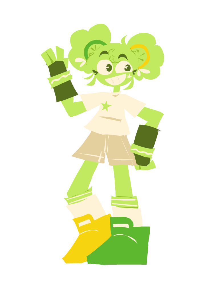 Semi - human form of Lime that I made | Fandom